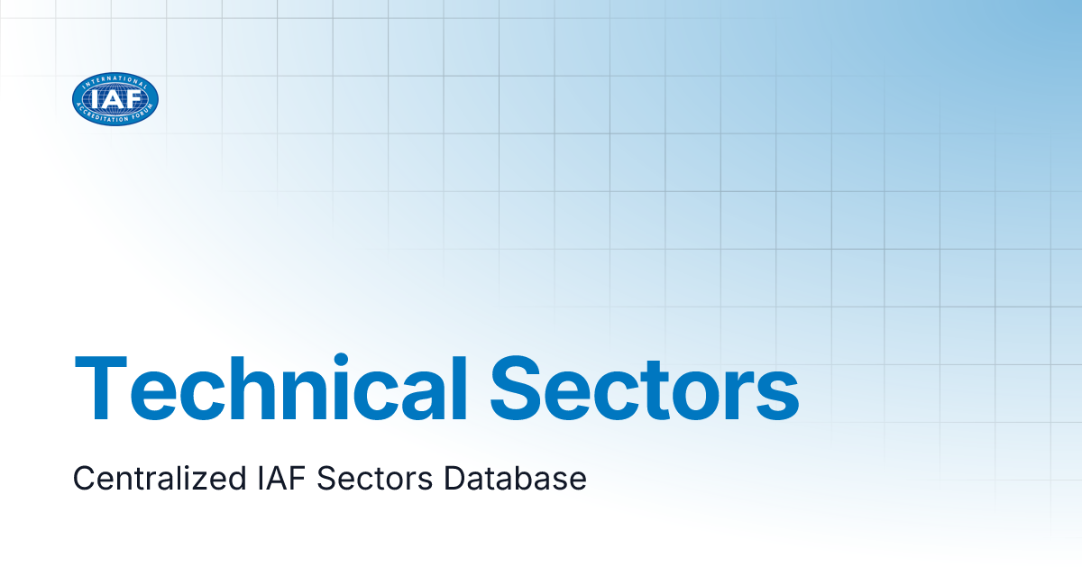 Technical Sectors | Accreditation Bodies
