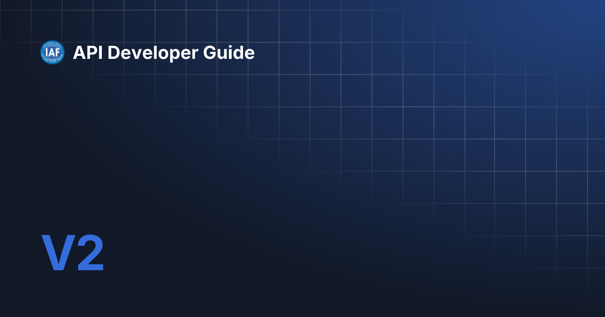 V2 | API Developer Guide
