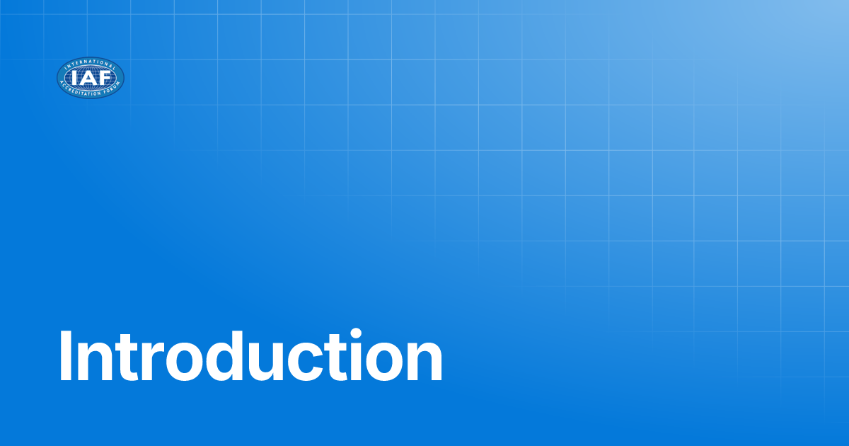 Introduction | IAF CertSearch User Guide